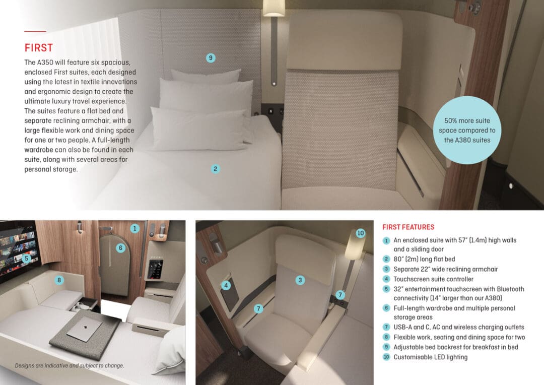 QANTAS: New Business, First Class and WiFi on A350 Project Sunrise ...
