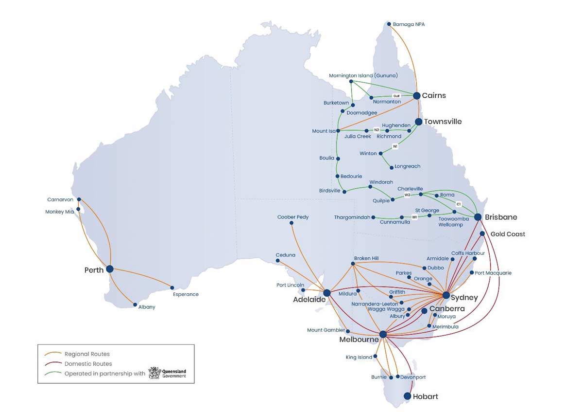 REX: Airline grows its domestic network – adds Melbourne to Hobart ...